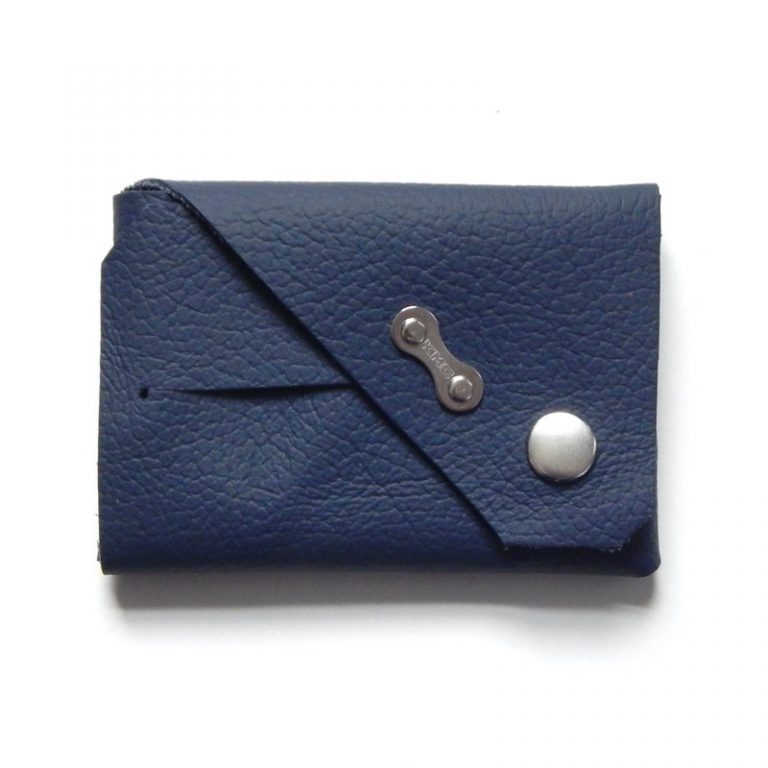 Reclaimed Leather Minimalist Cyclists Wallet - ReCycle & BiCycle