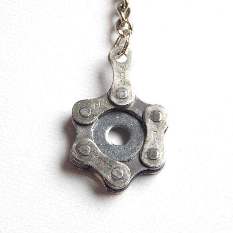 Recycled Bike Chain Keyring - ReCycle & BiCycle