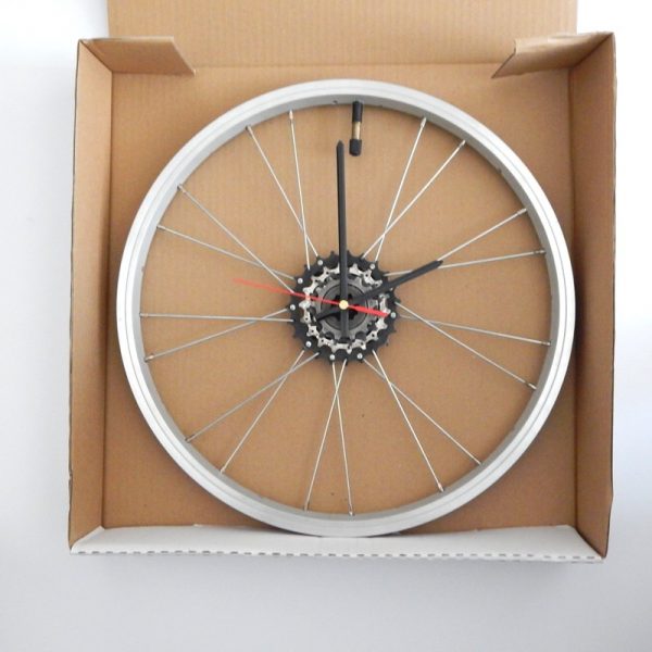Recycled Brompton Bicycle Rim / Wheel Clock *SOLD* - ReCycle & BiCycle