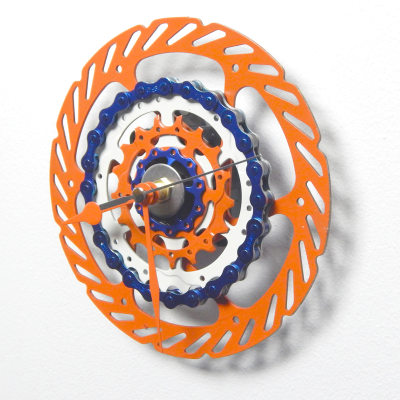 upcycled bicycle parts clock - ReCycle & BiCycle