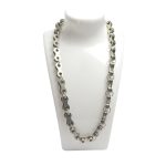 Recycled Bicycle Chain Flower Sterling Silver Necklace - ReCycle & BiCycle
