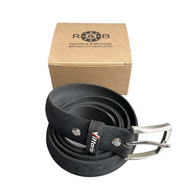 Belts Made from Recycled Bike Parts and Inner Tubes