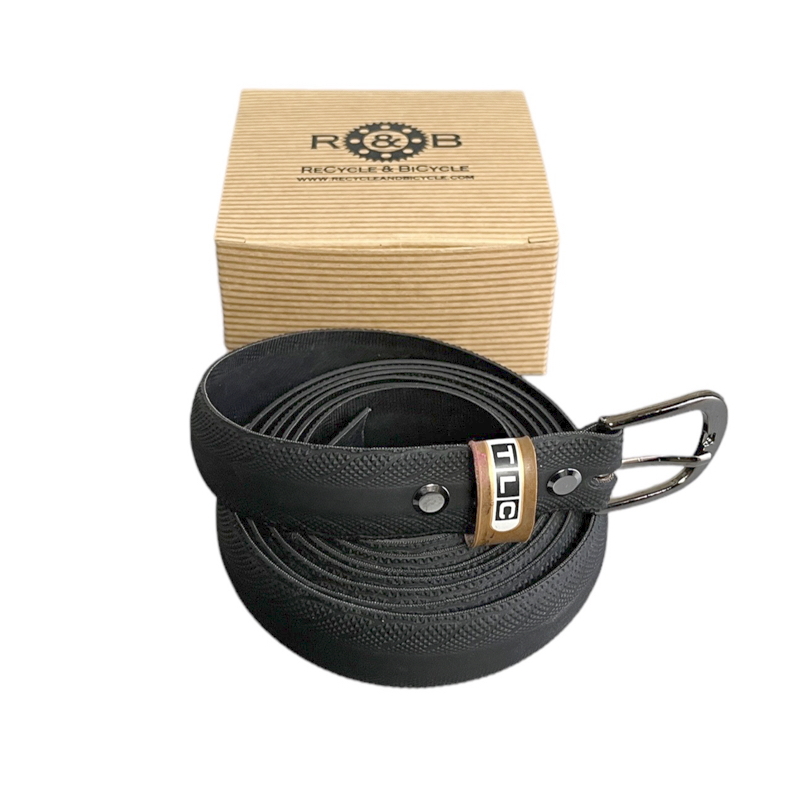 Belts Made from Recycled Bike Parts and Inner Tubes