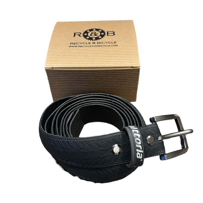 Belts Made from Recycled Bike Parts and Inner Tubes