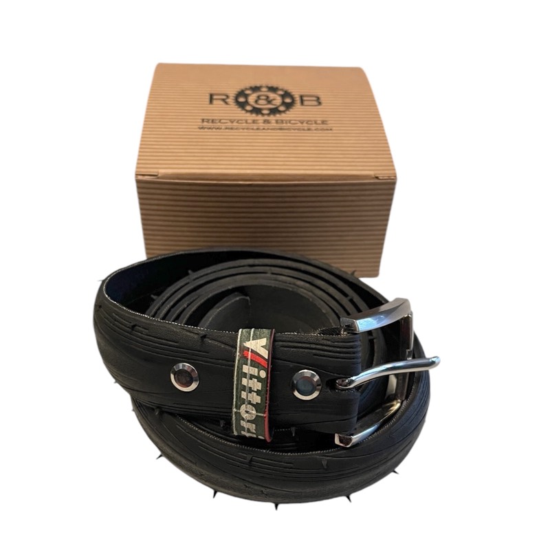 Belts Made from Recycled Bike Parts and Inner Tubes