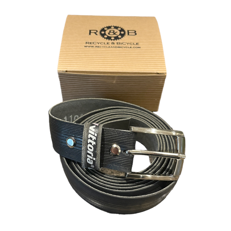Belts Made from Recycled Bike Parts and Inner Tubes