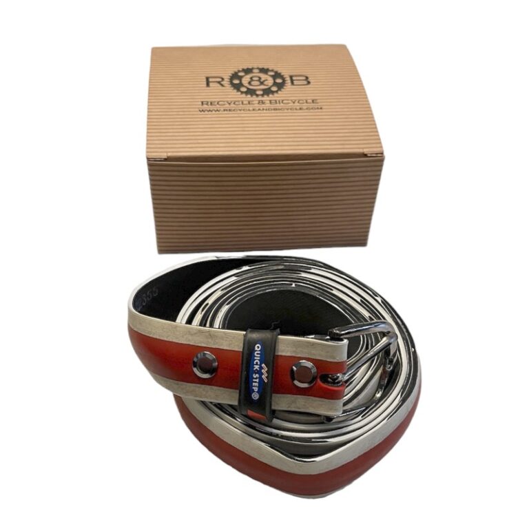 Belts Made from Recycled Bike Parts and Inner Tubes