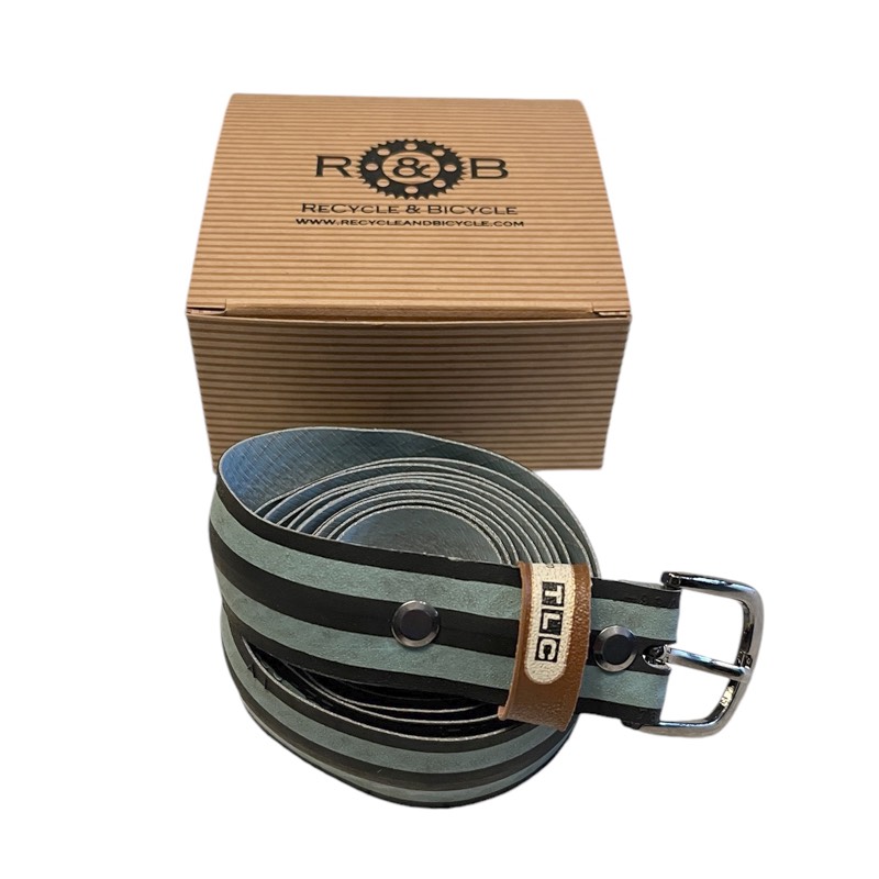 Belts Made from Recycled Bike Parts and Inner Tubes