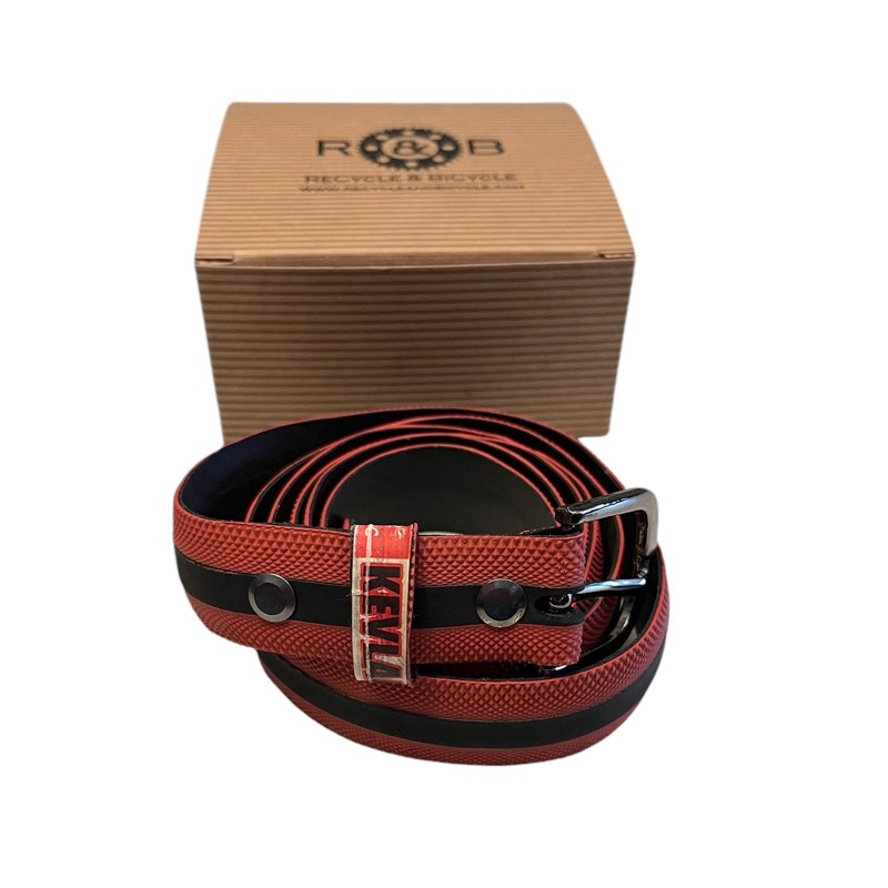 Belts Made from Recycled Bike Parts and Inner Tubes