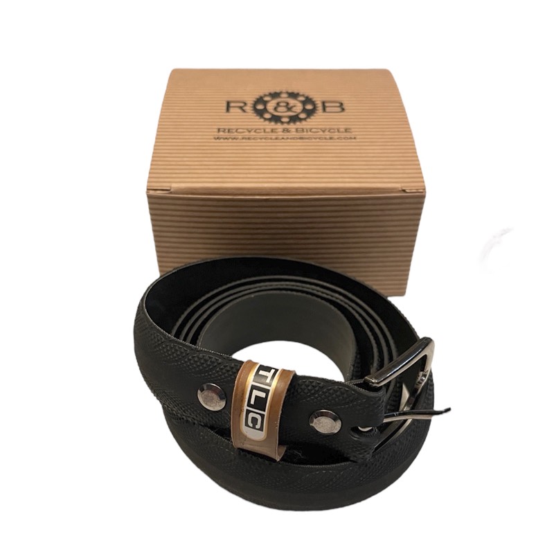 Belts Made from Recycled Bike Parts and Inner Tubes