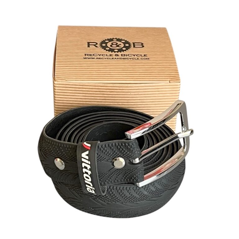 Belts Made from Recycled Bike Parts and Inner Tubes